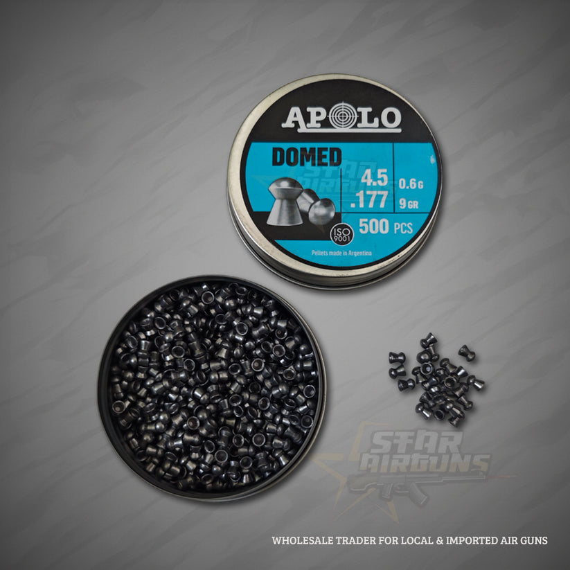 APOLO DOMED .177 Pellets – Stained Glass (Pack of 500) – STAR AIR GUNS